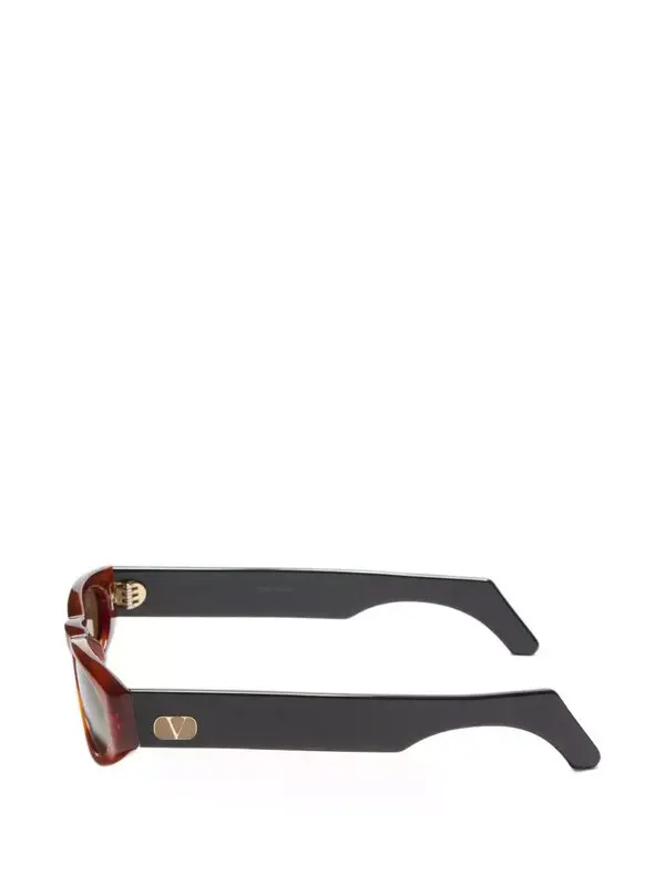 Valentino Garavani Geometric Acetate Sunglasses - Brown