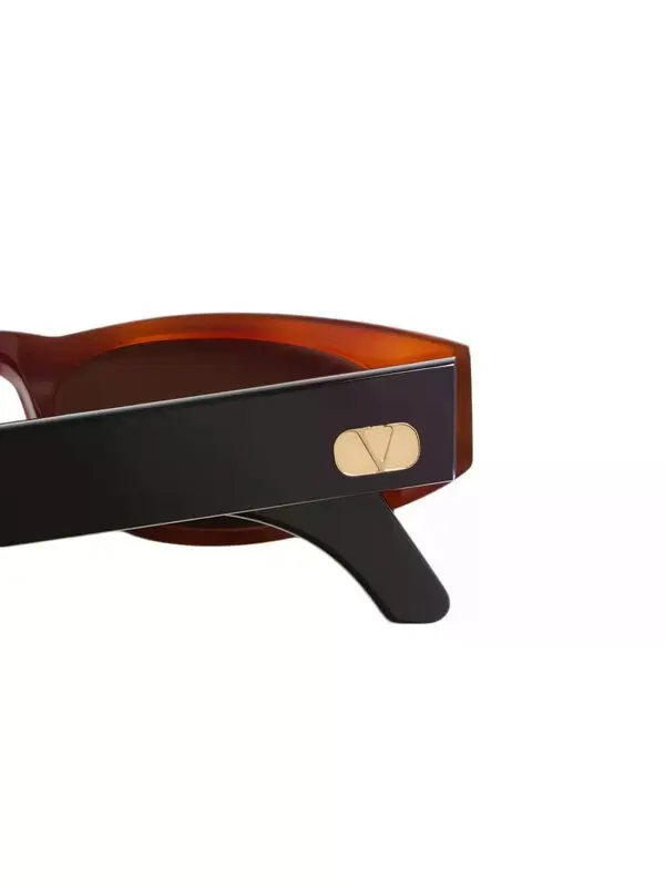 Valentino Garavani Geometric Acetate Sunglasses - Brown