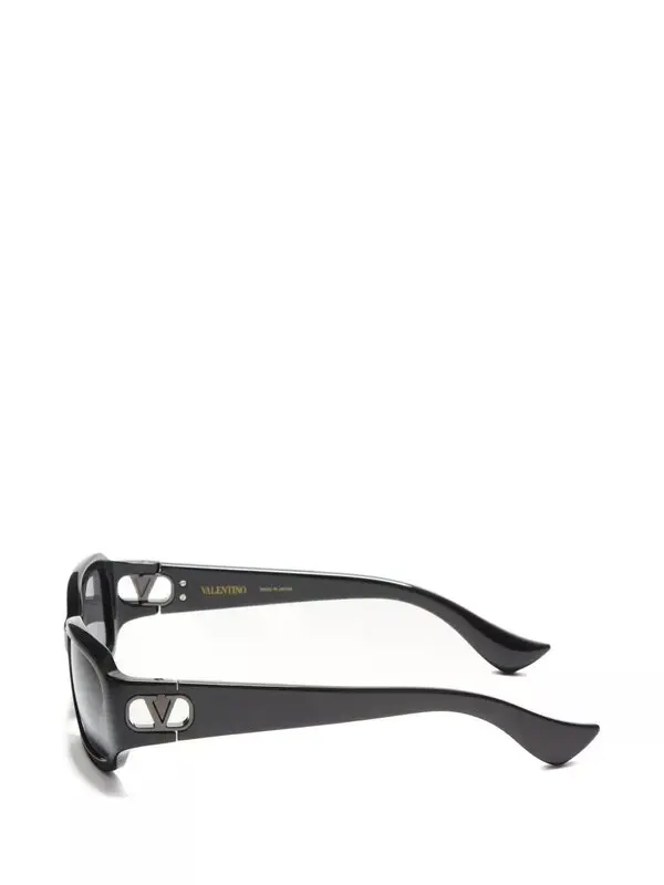 Valentino Garavani Rectangular Acetate Eyewear - Black