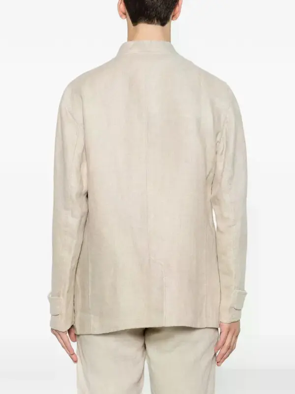 Eleventy Reversible Button-up Jacket - Neutrals