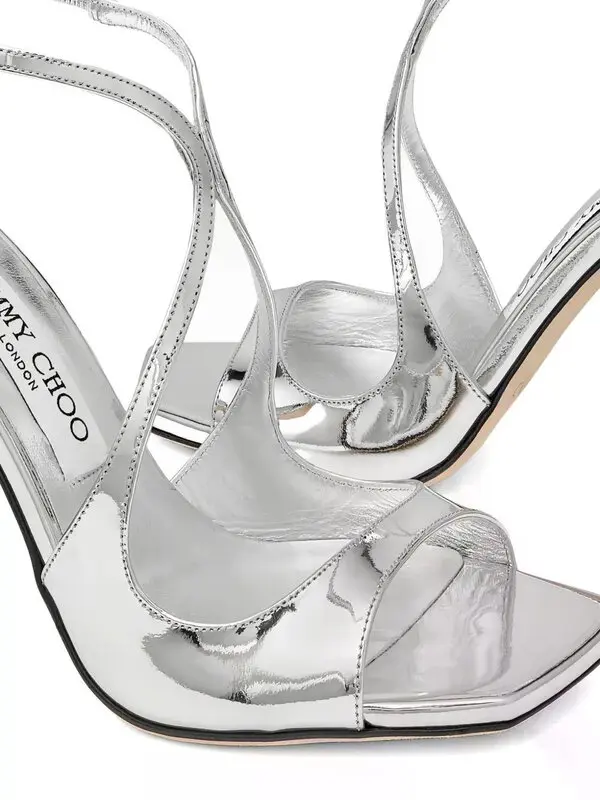 JIMMY CHOO Azia T-strap Square-toe Sandals