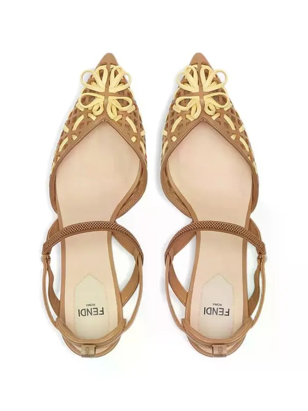 Fendi Colibri Flower Pumps