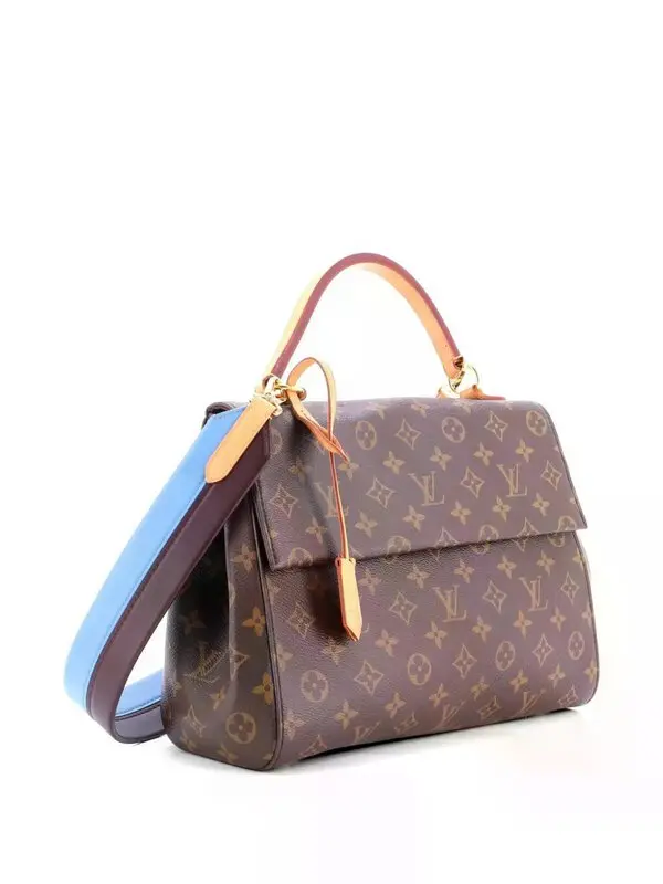 LOUIS VUITTON Cluny Top Handle Mm Shoulder Bag Monogram Canvas - Brown
