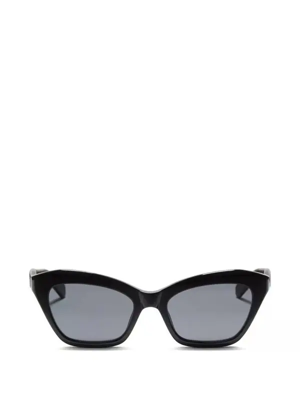 Valentino Garavani Cat-eye Acetate Sunglasses With Metal Vlogo - Black