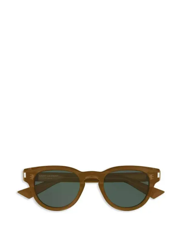 Saint Laurent Round-frame Sunglasses - Brown