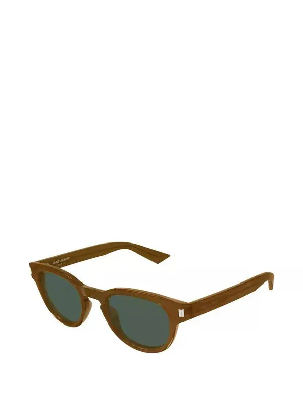 Saint Laurent Round-frame Sunglasses - Brown