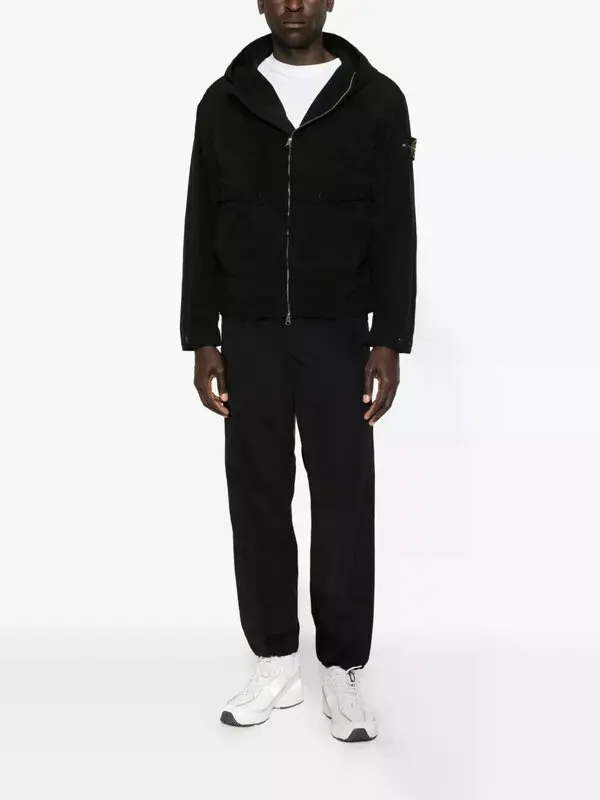 Stone Island Hooded Pocket Jacket - Black