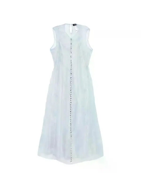 Fabiana Filippi Embellished Sleeveless Midi Dress - Blue