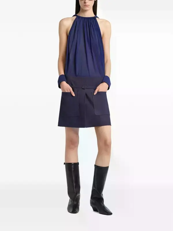COURREGES Pocket Belted Mini Skirt