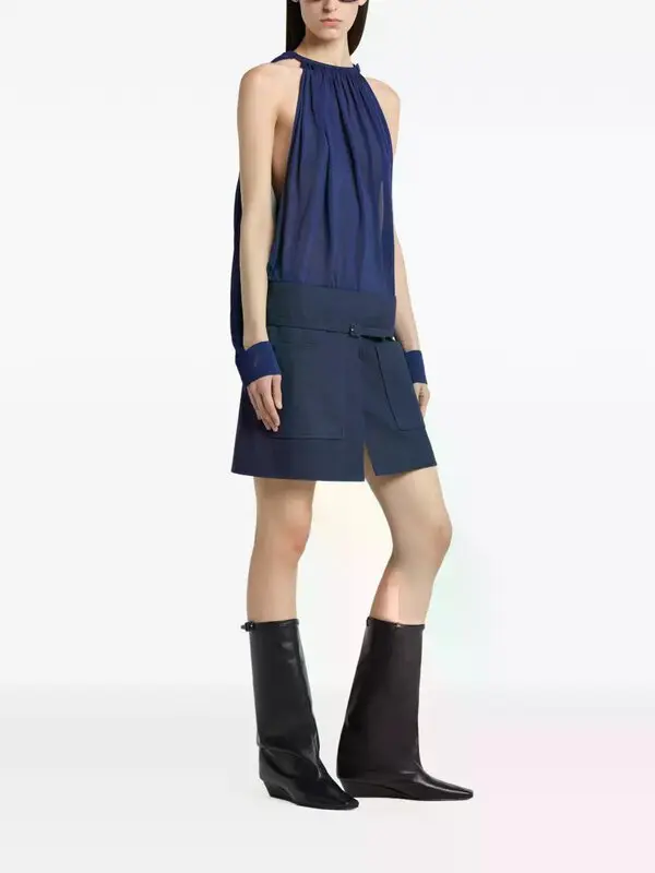 COURREGES Pocket Belted Mini Skirt