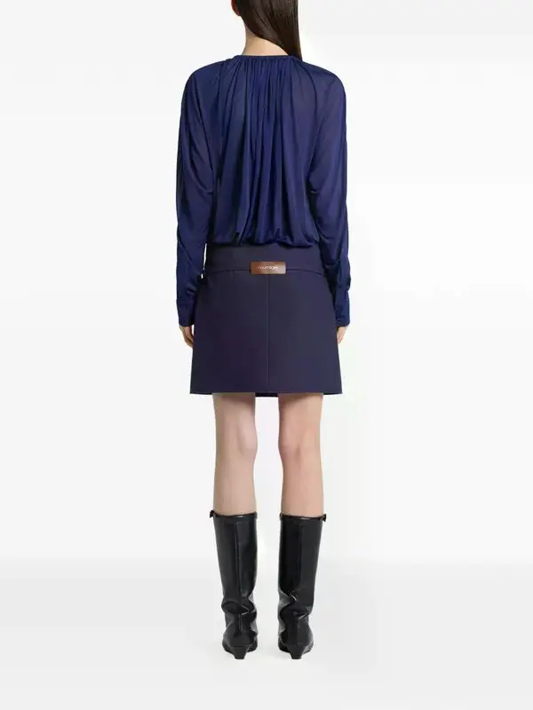 COURREGES Pocket Belted Mini Skirt