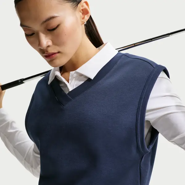 Nike V-neck Golf Vest - Blue