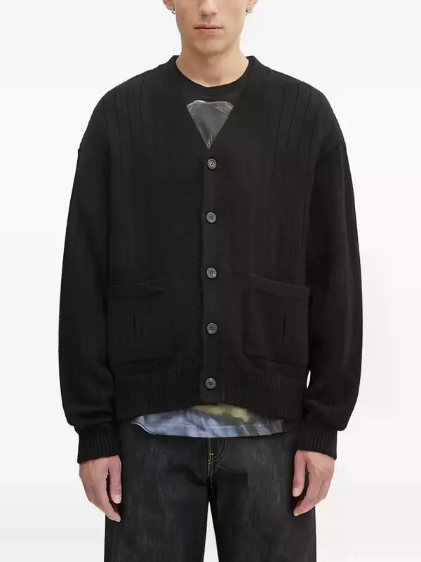Visvim Pocket Button Cardigan - Black