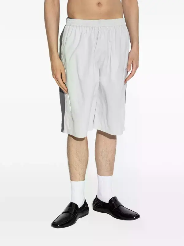 Balenciaga Striped Track Shorts - Grey