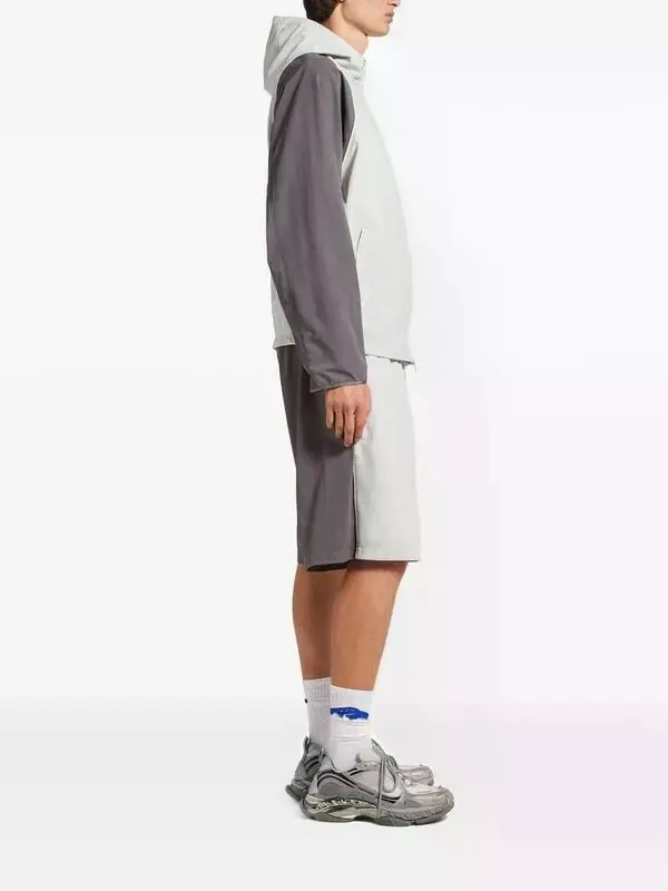 Balenciaga Striped Track Shorts - Grey