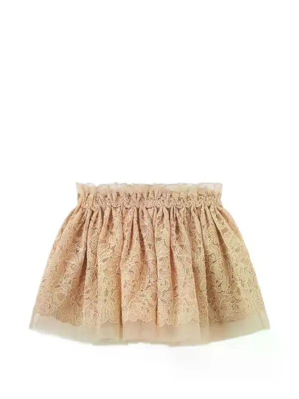 Ermanno Scervino Lace Embroidered Skirt - Neutrals