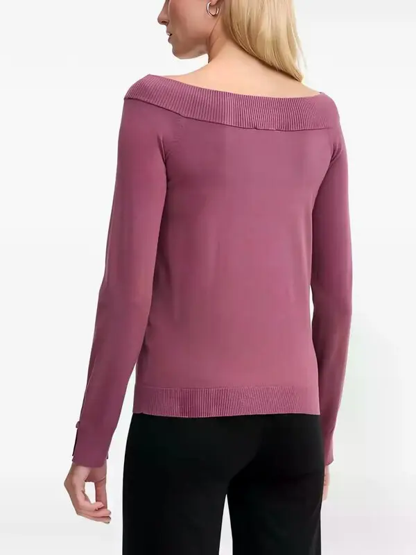 BENETTON Boat-neck Long-sleeve Sweater