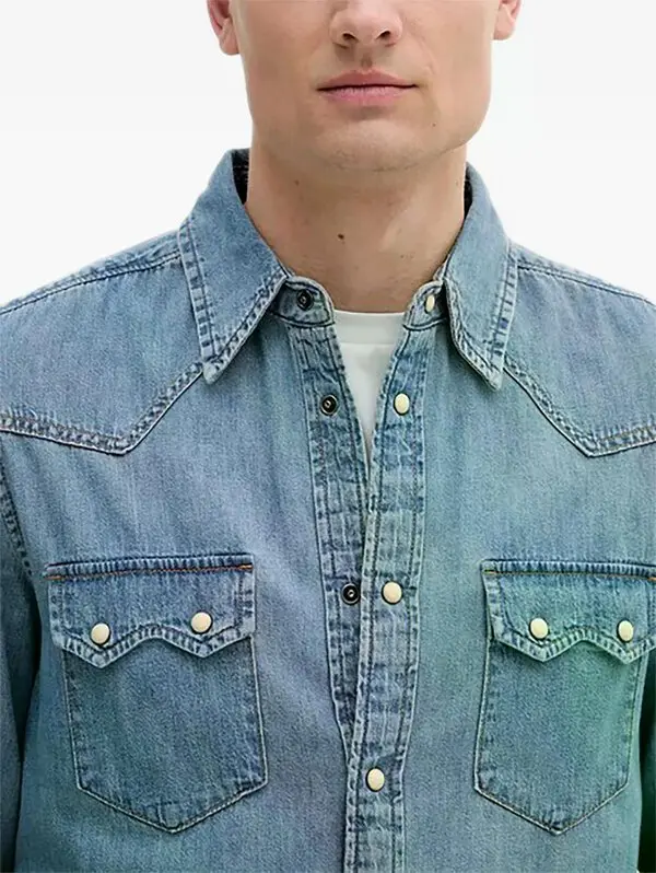 BENETTON Chest-pockets Button-fastening Shirt