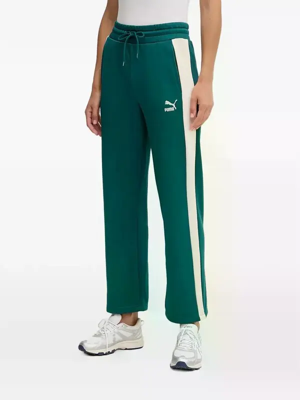 PUMA Logo-embroidery Track Pants - Green