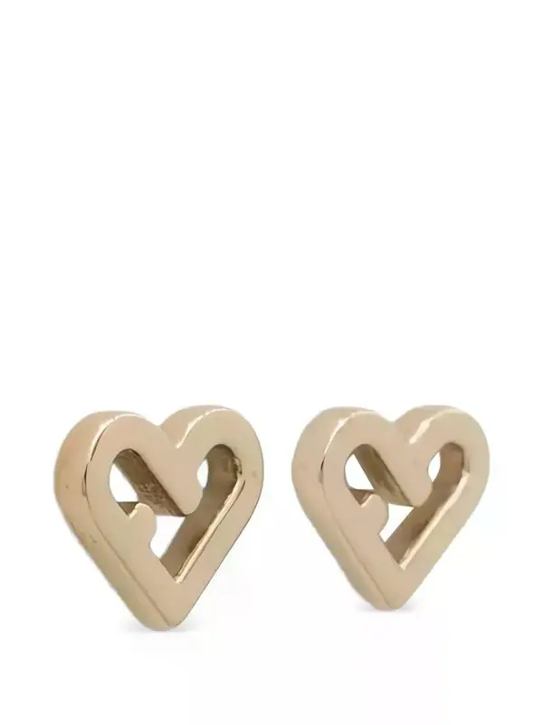 Furla Heart Stud Earrings - Gold