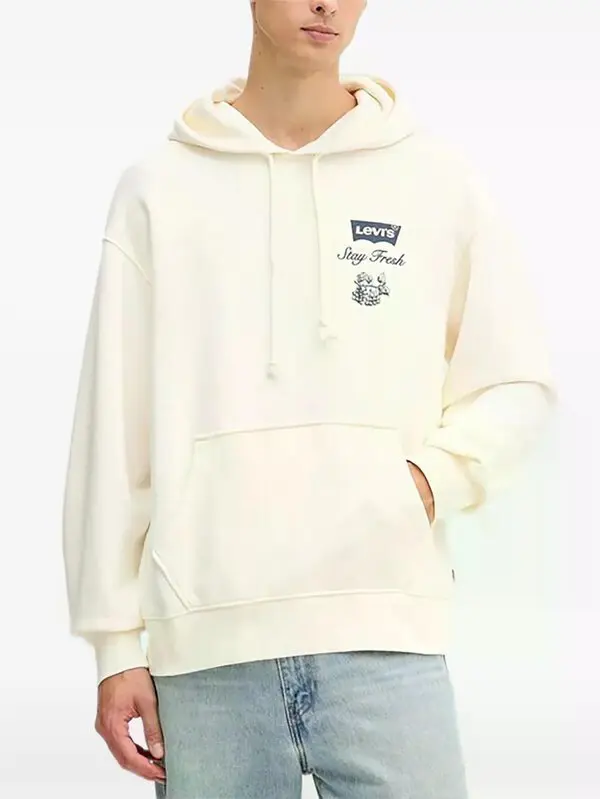 LEVI'S Logo-print Hoodie - Neutrals