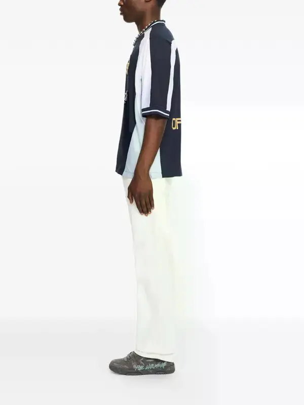 Off-White Paneled Mesh T-shirt - Blue