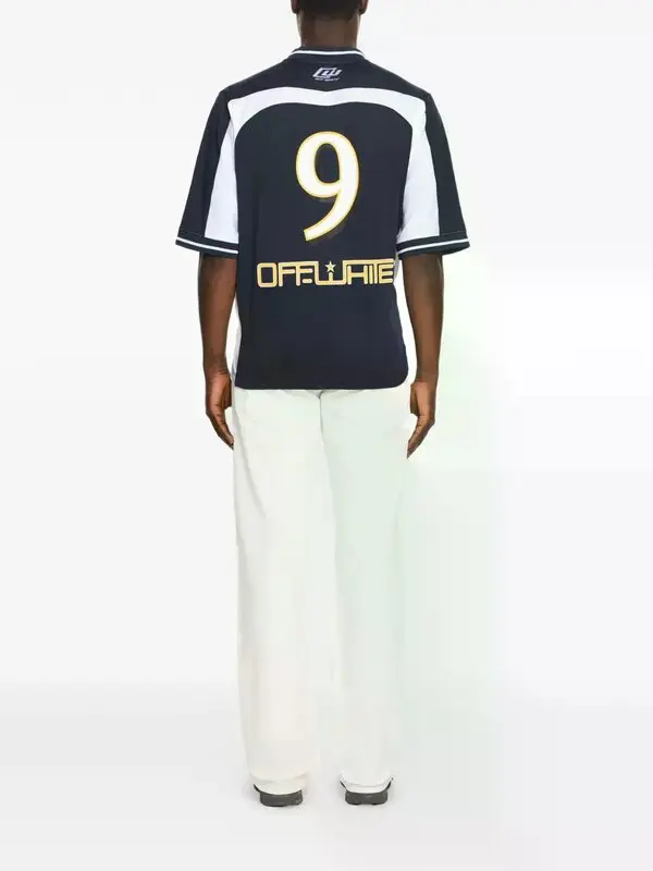 Off-White Paneled Mesh T-shirt - Blue