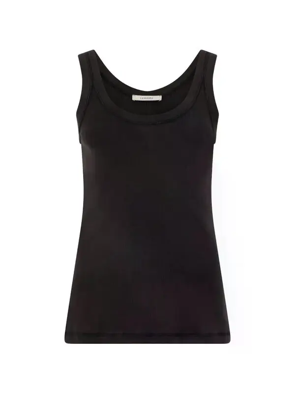 LEMAIRE Rib Cotton Vest - Black