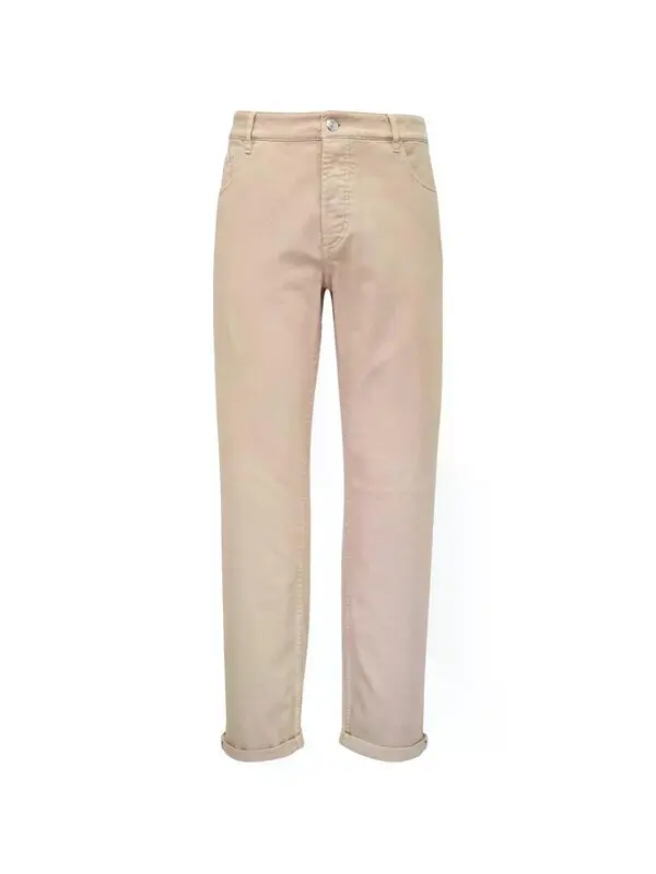 Brunello Cucinelli Rolled Cuff Jeans - Neutrals
