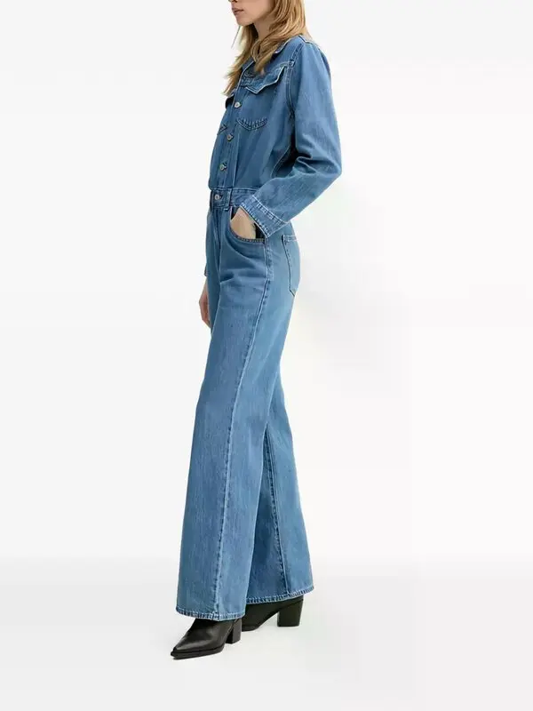 LEVI'S Buttoned Denim Jumpsuit - Blue