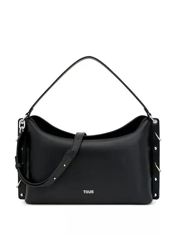 TOUS City Jewelry Studs Embellished Shoulder Bag - Black