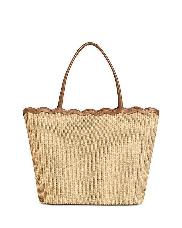 REFORMATION Isabella Large Raffia Tote Bag - Natural