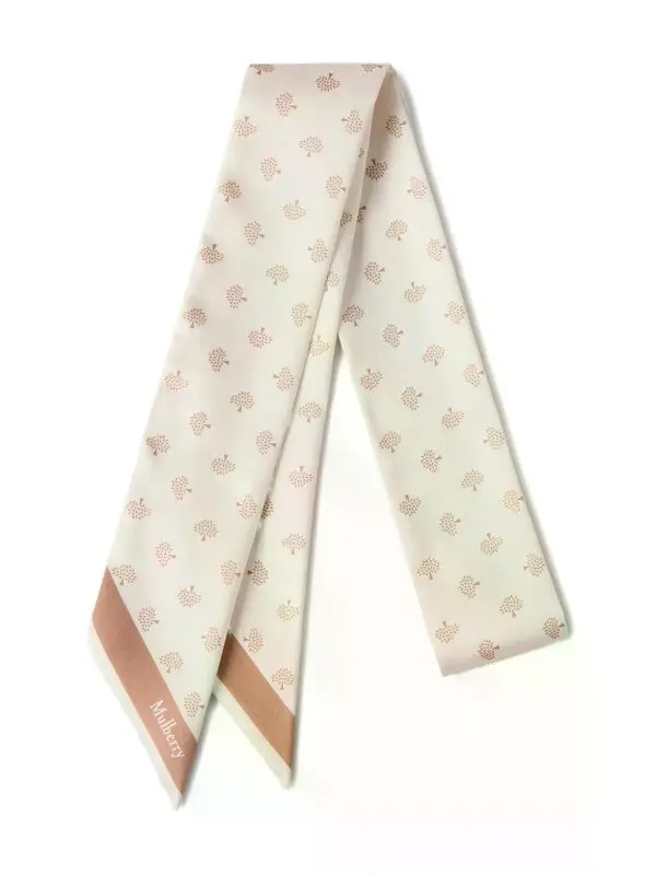 Mulberry Tree-print Scarf - Neutrals