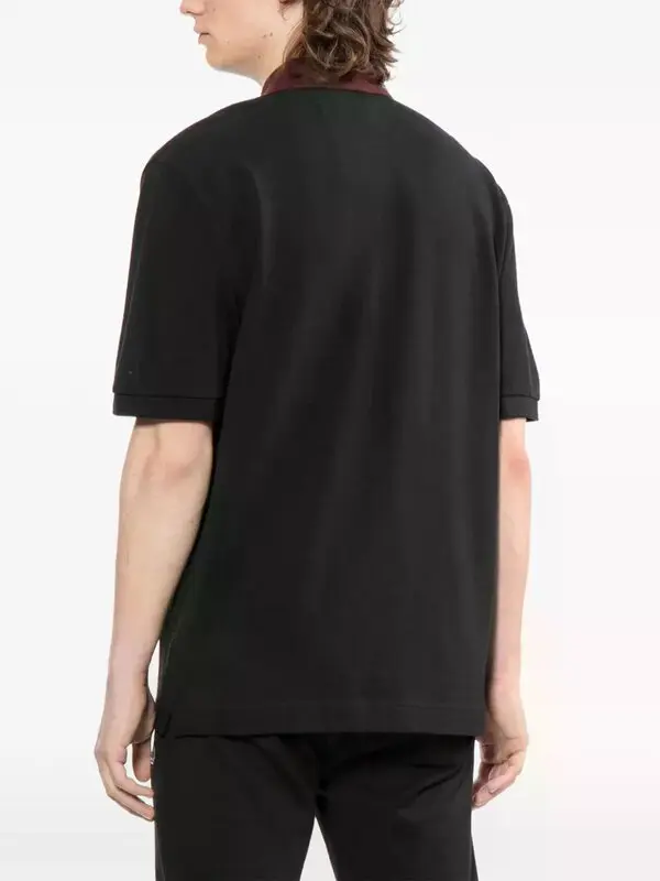Fred Perry Logo-embroidered Polo Shirt - Black