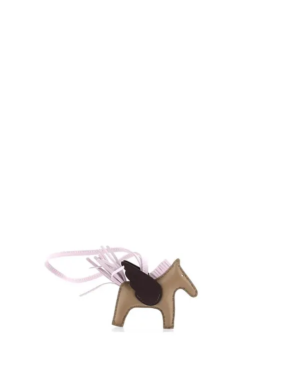 Hermès Pm Pegase Rodeo Bag Charm - Neutral/ Brown/ Natural/ Pink
