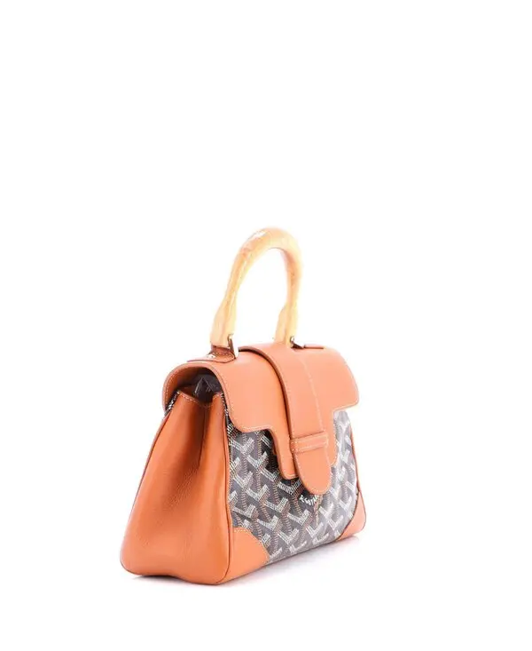 Goyard Mini Saigon Top Handle Bag - Brown