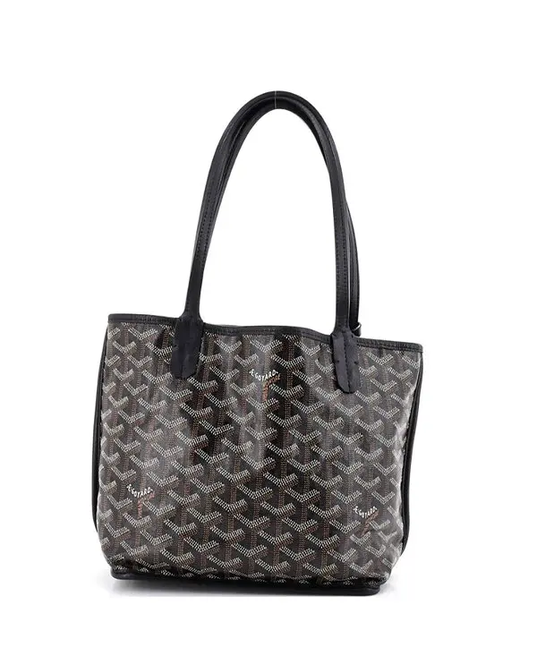 Goyard Anjou Reversible Tote Coated Canvas - Black