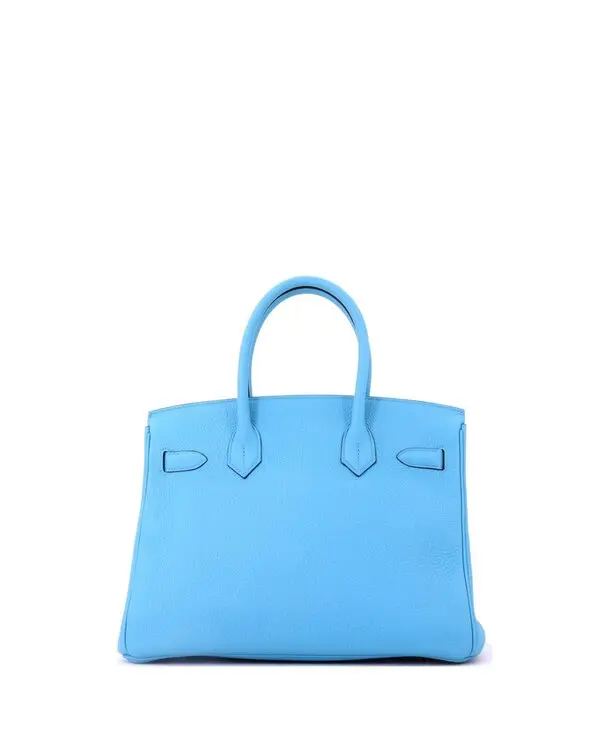 Hermès Birkin 30 Handbag With Gold Hardware - Bleu Du Nord