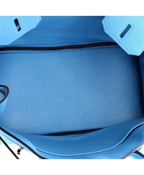 Hermès Birkin 30 Handbag With Gold Hardware - Bleu Du Nord
