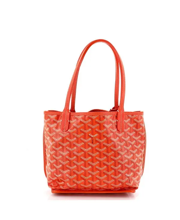 Goyard Anjou Reversible Tote Coated Canvas - Orange