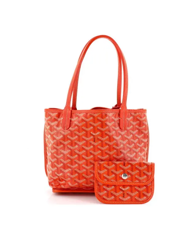 Goyard Anjou Reversible Tote Coated Canvas - Orange