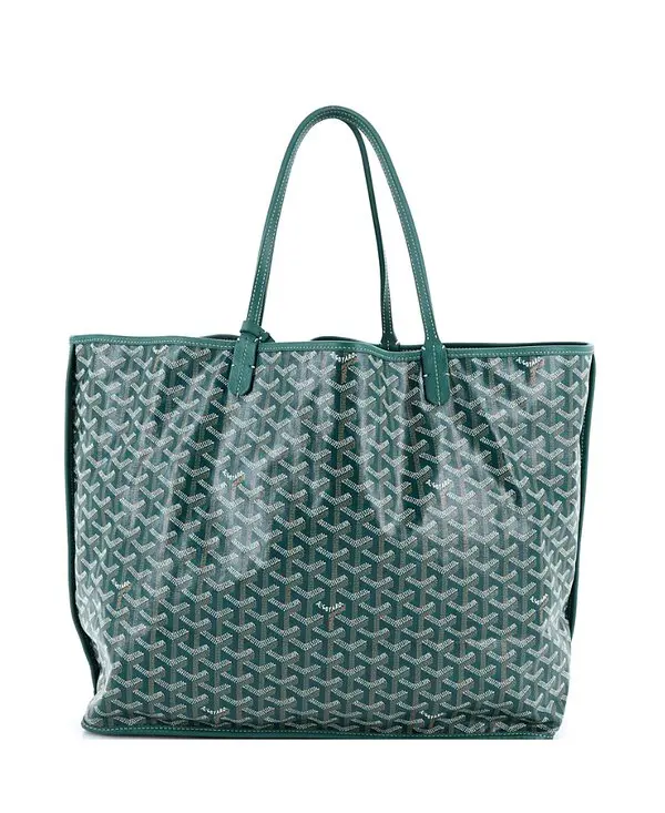 Goyard Gm Anjou Reversible Tote Coated Canvas - Green