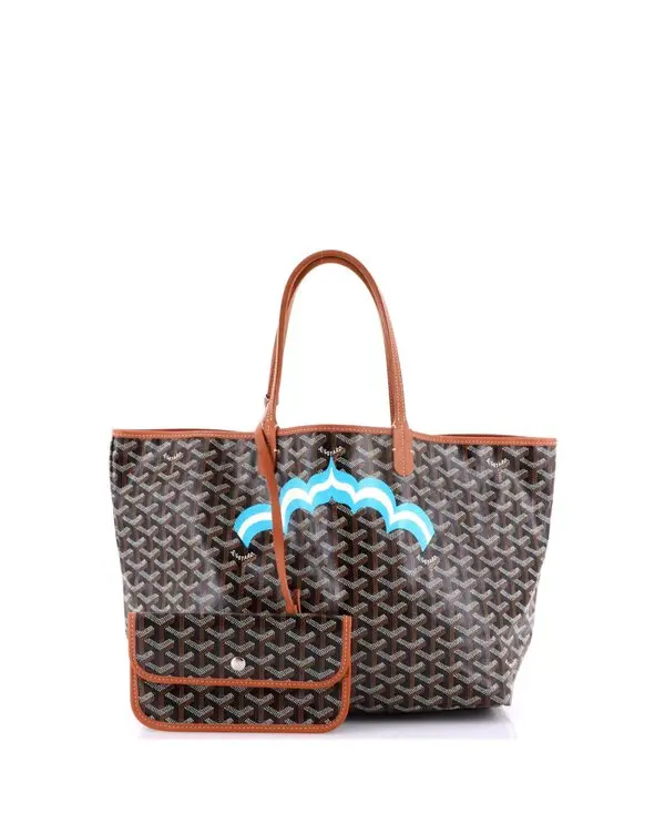 Goyard Pm Saint Louis Printed Tote Coated Canvas