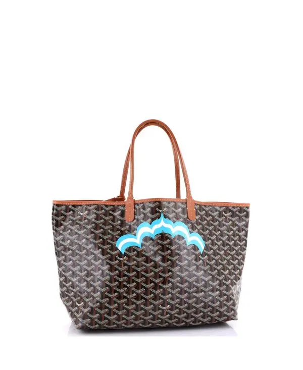 Goyard Pm Saint Louis Printed Tote Coated Canvas