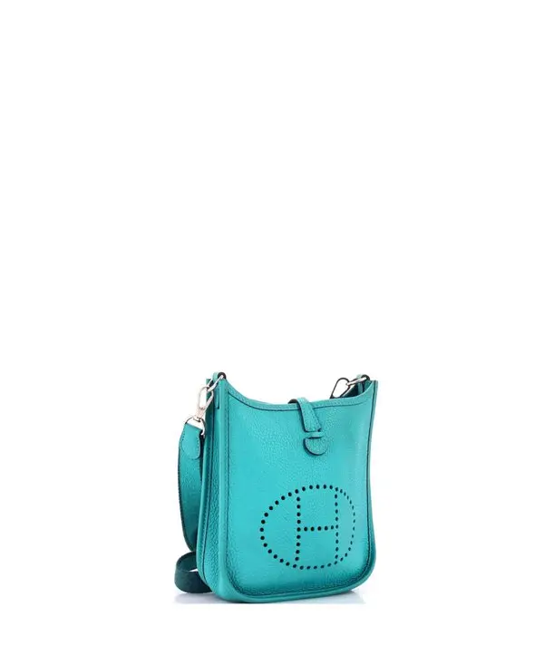Hermès Tpm Evelyne Bag Gen Iii Clemence - Blue