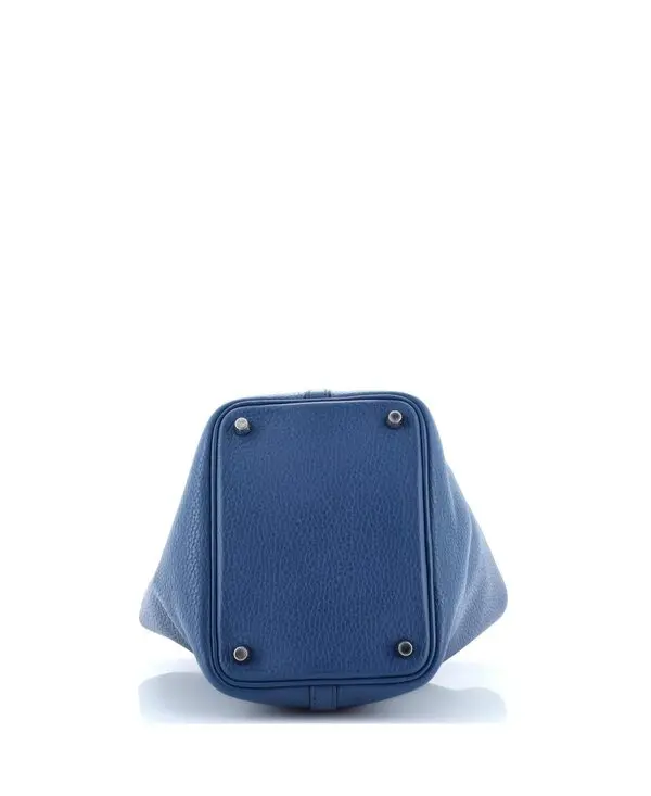 Hermès Pm Picotin Lock Bag Clemence - Blue