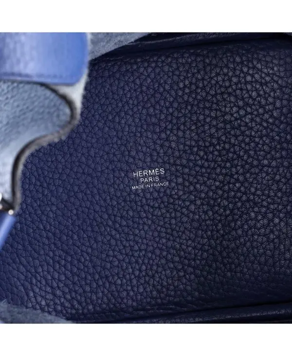 Hermès Pm Picotin Lock Bag Clemence - Blue