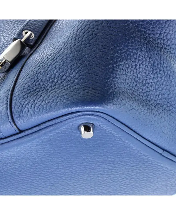 Hermès Pm Picotin Lock Bag Clemence - Blue