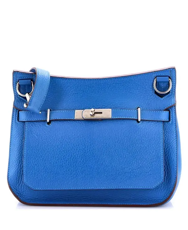 Hermès 28 Jypsiere Bag Clemence - Blue