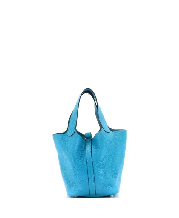 Hermès Picotin Lock Bag Clemence Pm - Blue